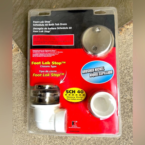 The Keeney Manufacturing Company | Bath | New In Package Foot Lok Stop ...